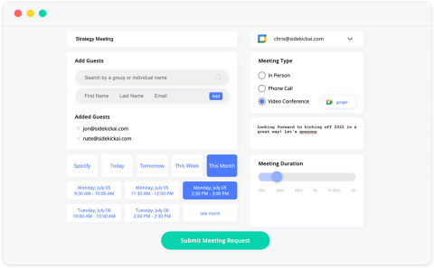 Sidekick | Free Calendar & Appointment Scheduling Software